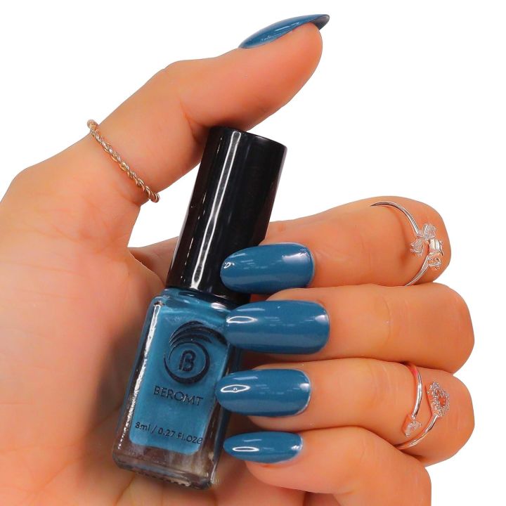 Solid Twist Gel Finish Nail Polish Pastel Sapphire- BNP7055 10 ...