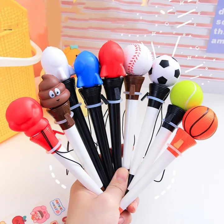 School Stationery Signature Pen Baseball Basketball Rocket Writing Pen ...