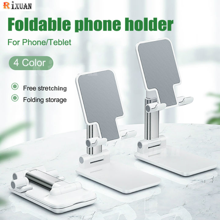 Universal Phone Stand Foldable Desk Phones Holder Telescopic Adjustable ...