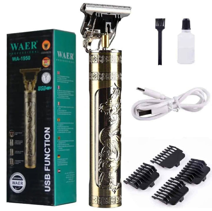 WAER WA-1983 Hair Rechargeable Trimmer Electric Clipper Precision ...