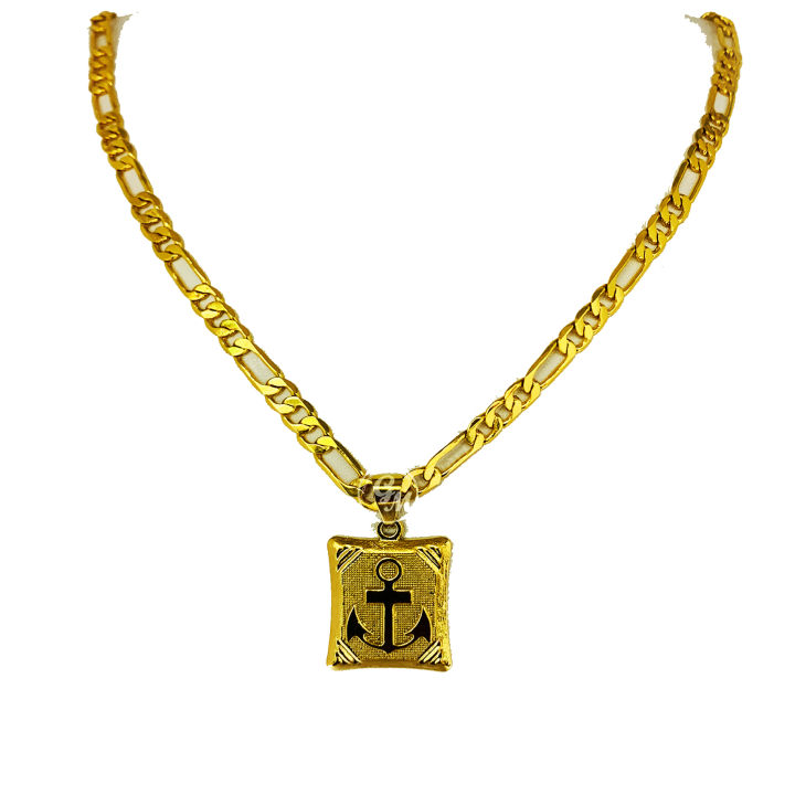 Gold Plated Lara Chain with Ancor Pendant Long-Lasting Guarantee 45 / ...
