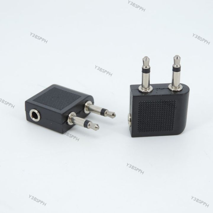 Nickel plated Air Plane dual 3.5mm Airplane socket Airline Headphone ...