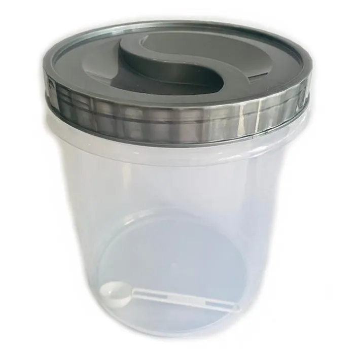 3kg Grain Bucket High-Quality Transparent Plastic Food Storage ...