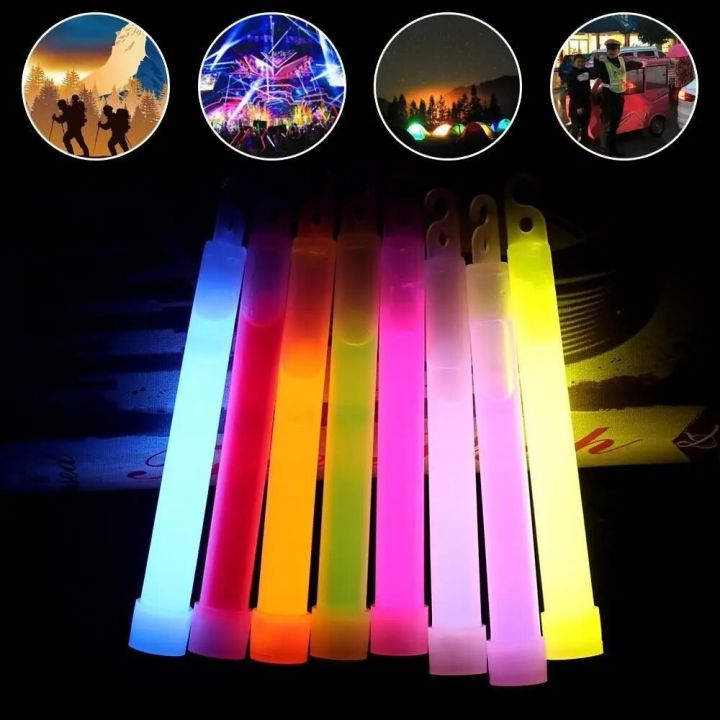 【HUT】 9 Colors Glow Sticks 15Cm Disposable Glow Stick LED Emergency ...