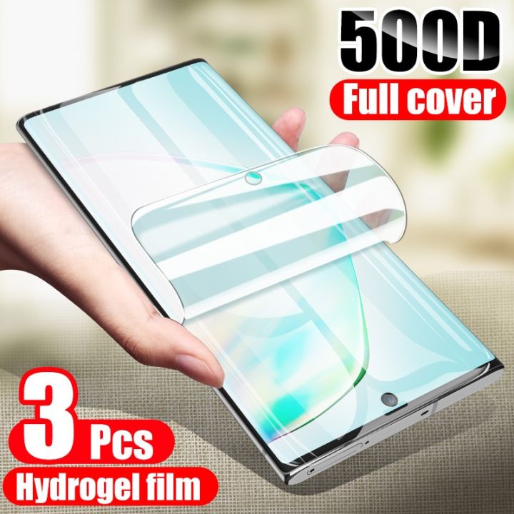 3PCS Hydrogel Film For Samsung Galaxy S20 Lite S21 FE S22 Screen Protector on Samsung A6 A7 A8 ...