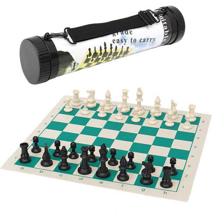 Chess Roll Board With Bag Cover- Medium | Daraz.lk
