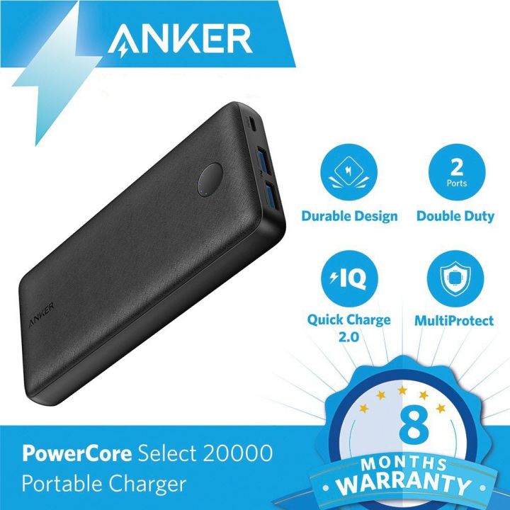 Anker PowerCore Select 20000mAh Power Bank | Daraz.lk