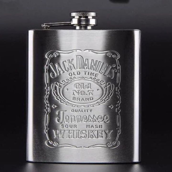Portable Stainless Steel Jack Daniels Flask | Hip Bar Flasks | Whiskey ...