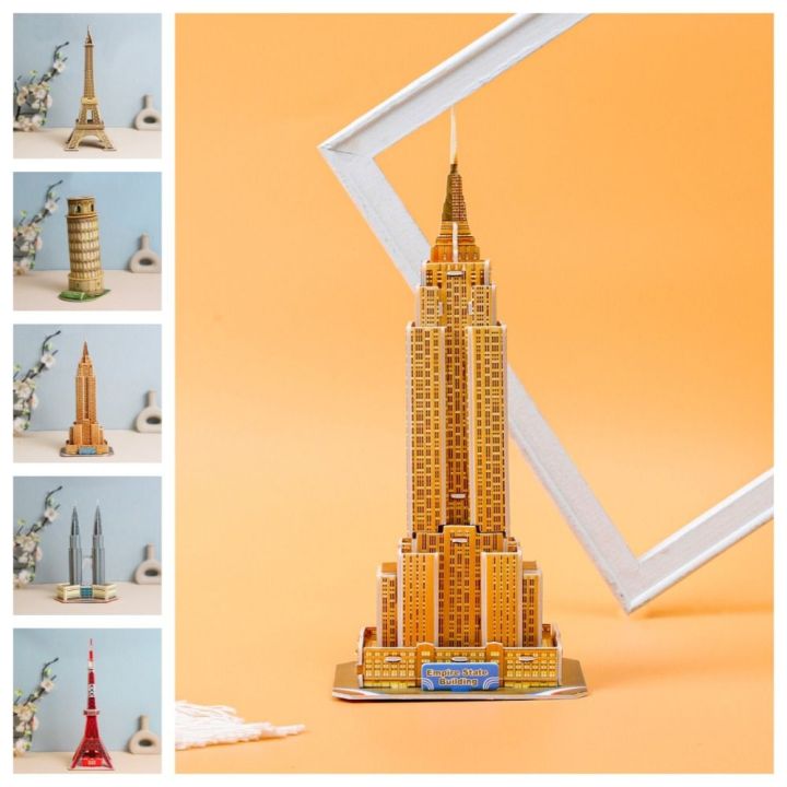 Miniature Paper World Famous Buildings Model House Assembling Model ...