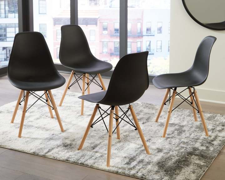 MODERN EAMES BLACK CHAIR – STYLISH DINING/OFFICE SEATING | Daraz.lk