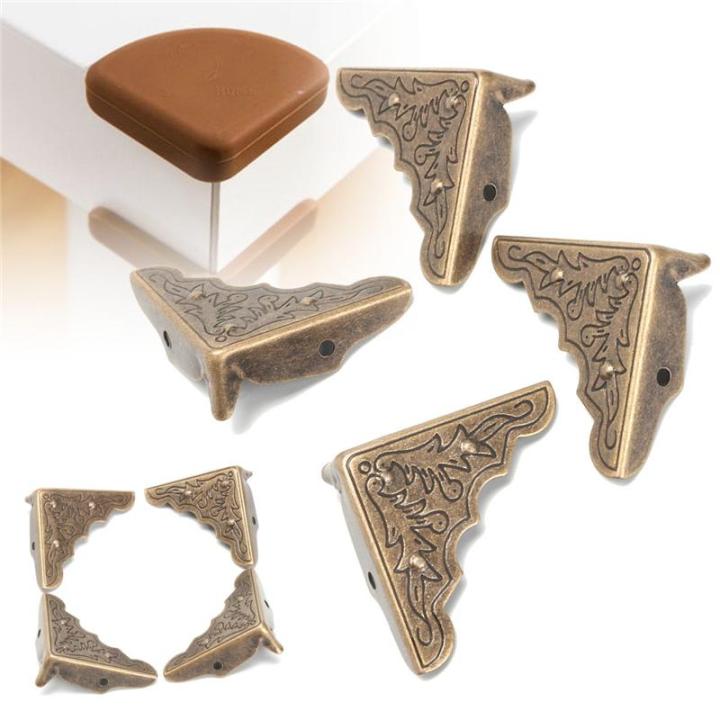 4-20pcs Furniture Antique Brass Decorative Wooden Chest Jewelry Box ...