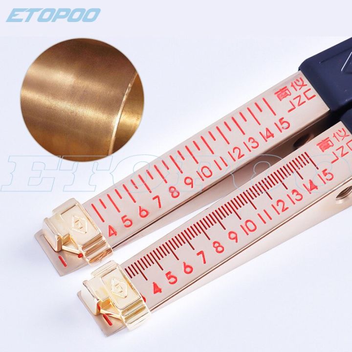 Wedge Gap Cursor Feeler 0-15mm Ruler Measurement Gauge Home Detection ...