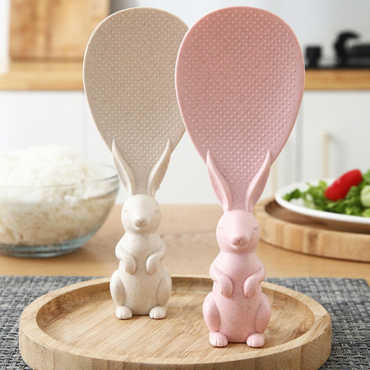 Cute Little Rabbit Rice Spoon Creative Household Children Spoon Kitchen ...