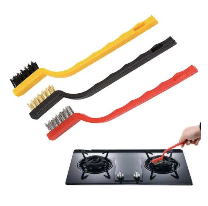 Multicolor Sharp Teeth Brush for Cleaning Burners of Gas Stove and Hard ...