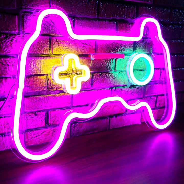 Custom Gaming Led Neon Sign Wall Decoration Gamer Room Neon Lamp Night ...