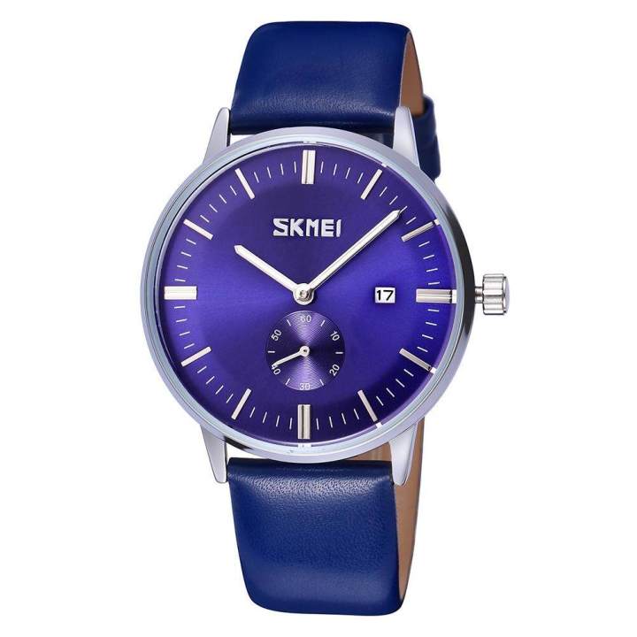The new calendar time US SKMEI brand watches leather strap watch men ...