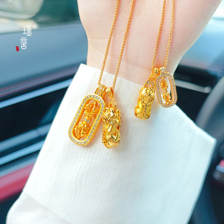 Youbo Jinyan Wei Xue Same Style Copper Plated K Gold Necklace Pixiu ...