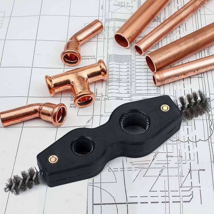 2Pcs 4IN1 Pipe Cleaner Tools, Brushes Copper Tubing for Plumbing ...
