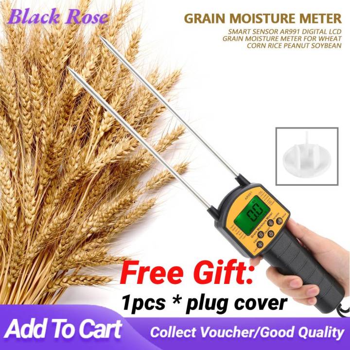 【Exquisite small gift】SMART SENSOR Handheld LCD Digital Grain Moisture ...