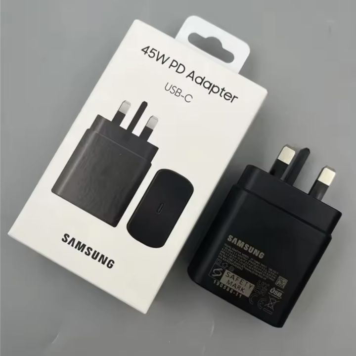 Samsung Charger 25W 45W PD Adapter Super Fast Charging UK Main Plug USB-C TecMall | Daraz.lk