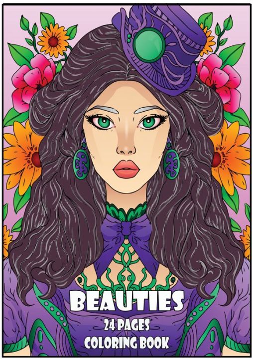 High quality 24 (A5 SIZE) pages BEAUTIES Animal mandala neko manga ...