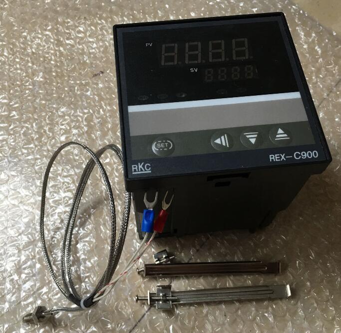REX-C900 RKC multi-input PID Temperature controller REX-C900FK02-M*AN+ 1M thermocouple probe K ...
