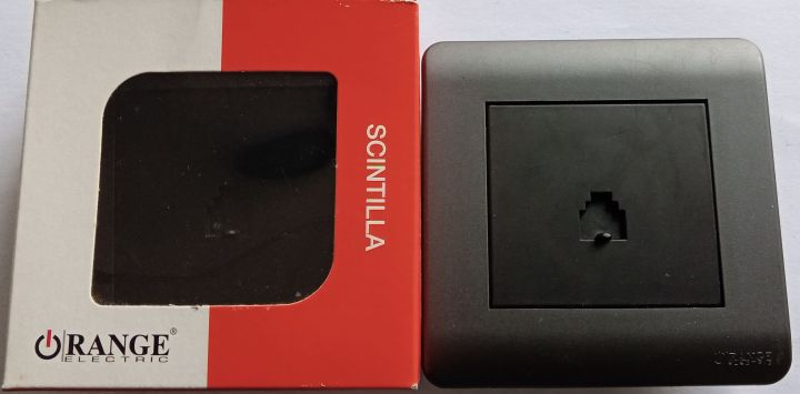 RMC Orange Brand Telephone Socket Switch Scintilla Gunmetal Matt | Daraz.lk