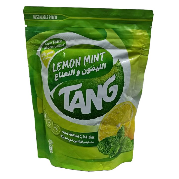 Tang Lemon and Mint Drink Powder with Resealable Pouch, 375g (FROM ...