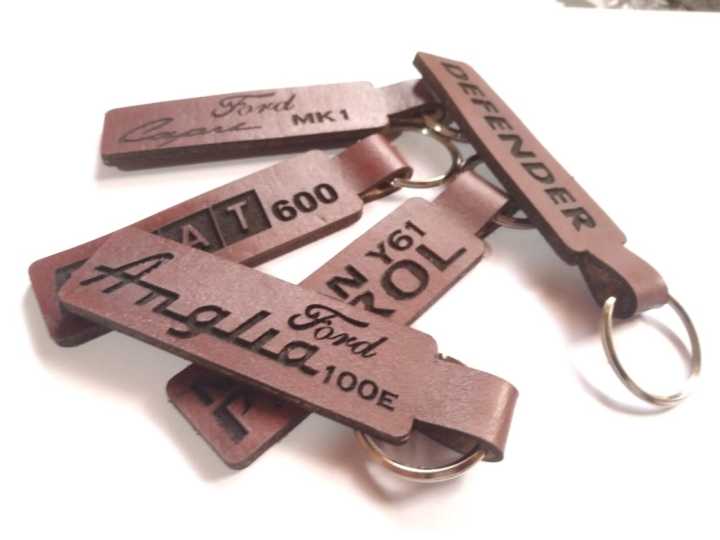 Customized Leather Key Tag double side | Daraz.lk