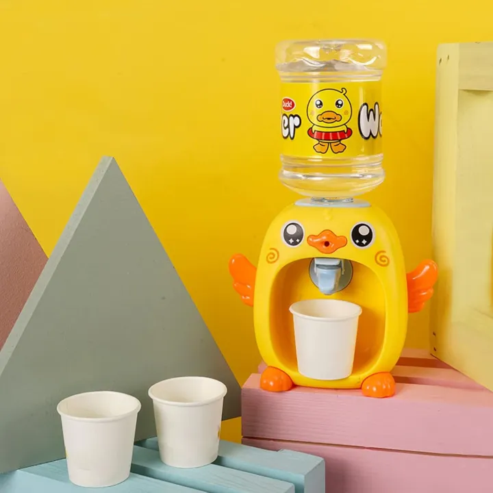Mini Duck Water Dispenser Toy with Cups - Cute Drinking Toy Set Mimi ...