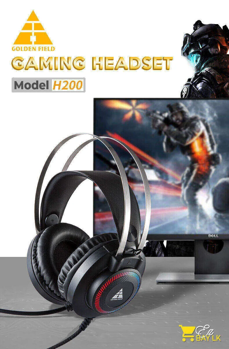 Golden Field H200/H200U RGB Light Gaming Headset | Daraz.lk