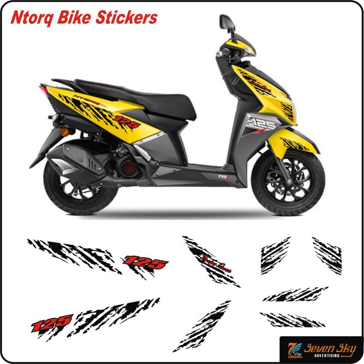 Ntorq Bike Modify Stickers Full Set Double Side High Quality PVC ...