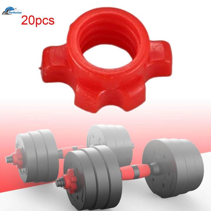 20x Dumbbell Bar Nut, Fixing Screws Lifting Clip , Dumbbell Rod Nut ...