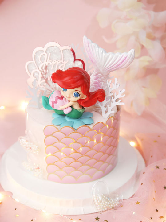 Mermaid Cake Per Ocean Doll Mermaid Birthday Party Cake Decoration ...