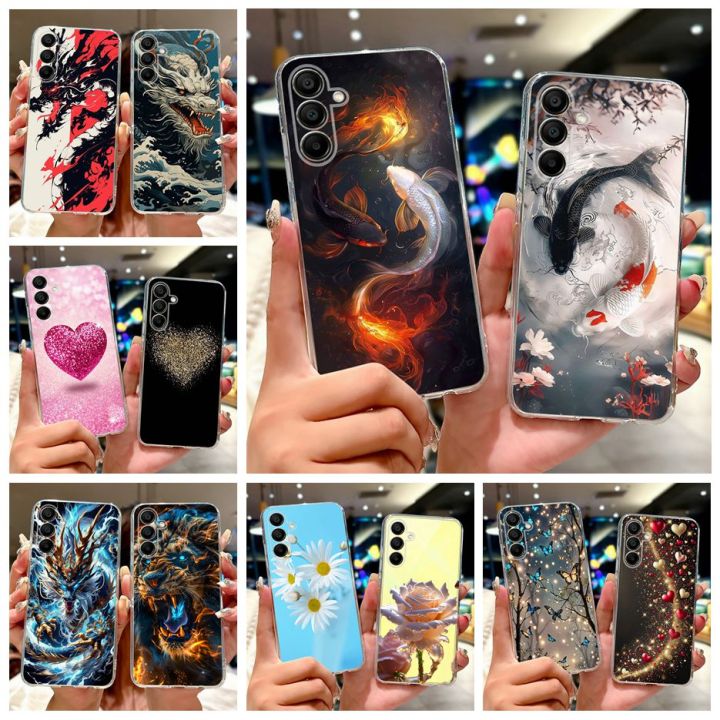 For Samsung Galaxy A56 5G Case SM-A566B Cute Lucky Koi Painted Cover ...