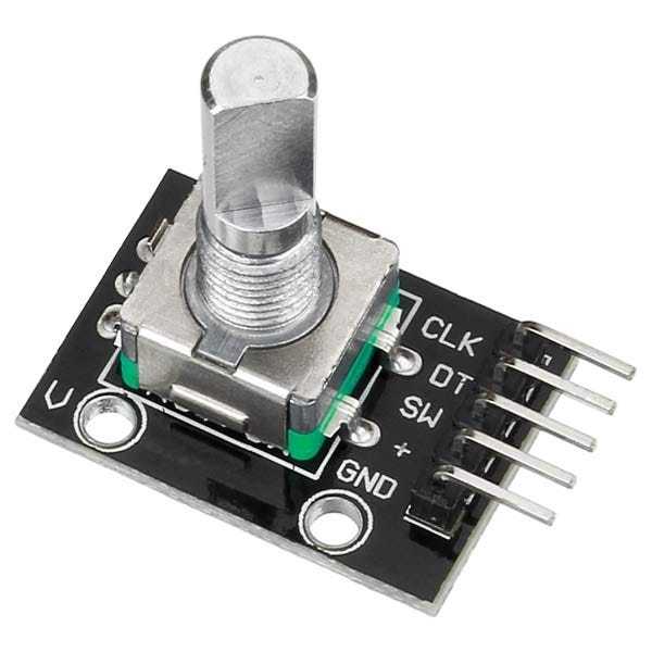 Rotary Encoder KY-040 360 Degree Rotation Clickable Switch Module for ...
