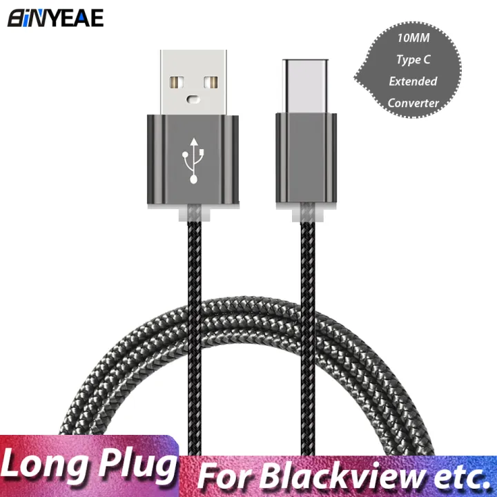 10mm Long USB C Type C Cable For Umidigi F2 Power 3 S2 A1 Pro One Pro ...