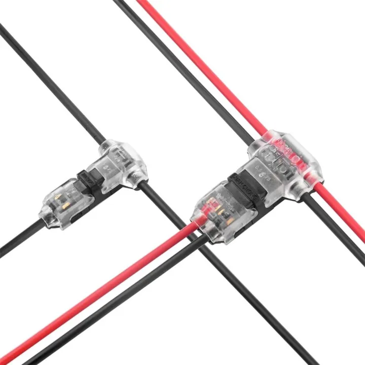 Universal T Type 2 Pin 22-18AWG No Welding Car Electrical Cable For Led ...