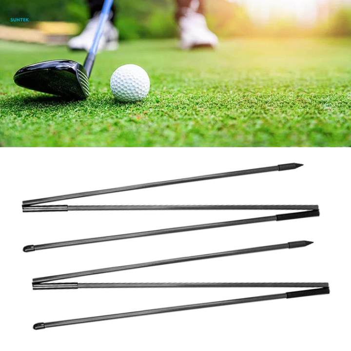 2Pcs Golf Alignment Sticks Golf Swing Trainer Foldable Alignment Rods ...