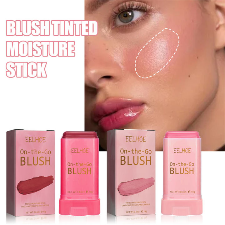 KankongAgu EELHOE Blush Stick Natural Cheek Face Rouge Blusher Cream ...