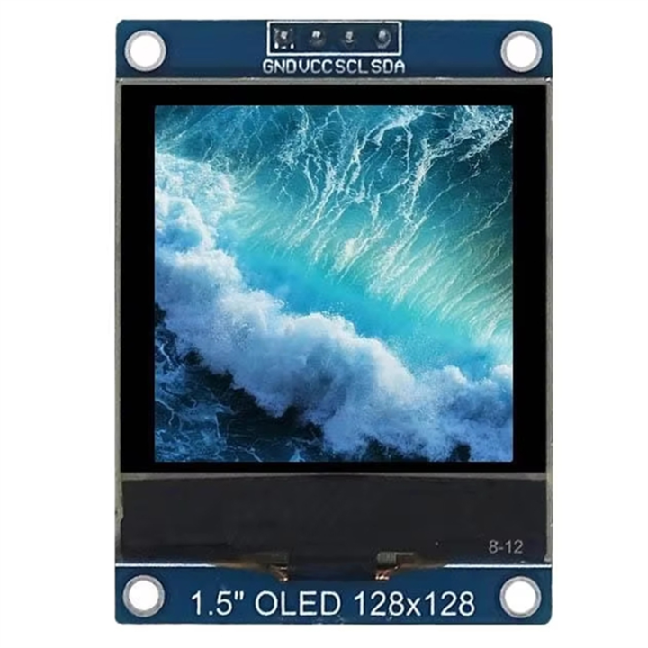 1.5 Inch 4PIN OLED Module Display Screen SH1107 Drive IC 128x128 IIC I2C Interface for 51 STM32 ...