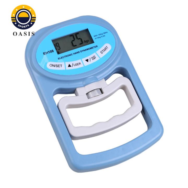 Oasis Adjustable Gripp Trainer Digital Hand Grip Strength Tester with ...
