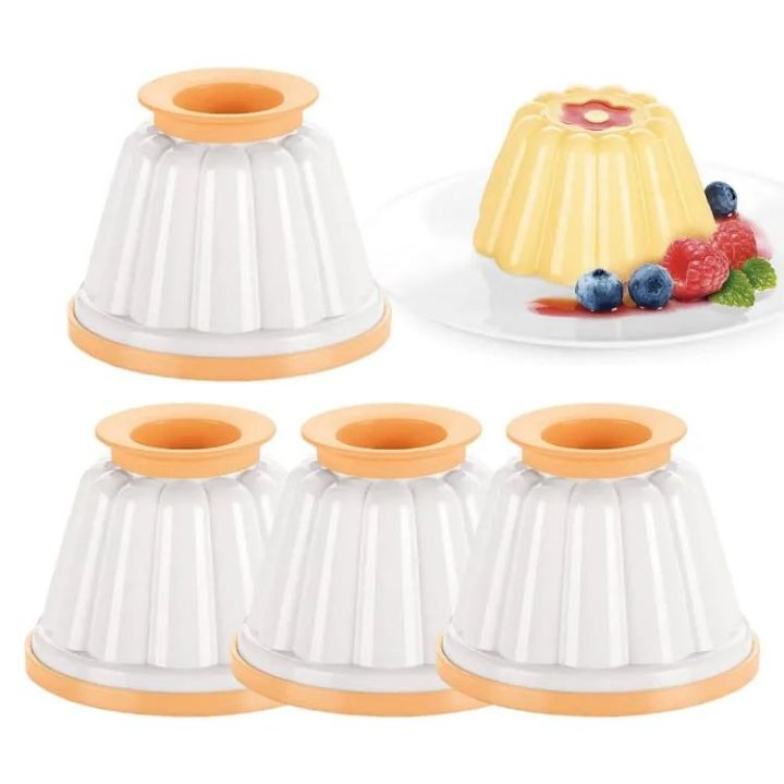 Plastic Steamed Pudding Mold Jelly Molds With Lids Jello Pans Pudding ...