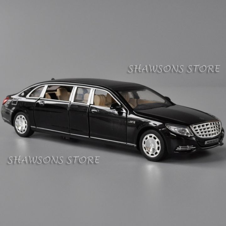 【ZOETN-HOT TOY Store】Scale Car Model Toys Maybach S650 Luxury Stretch ...