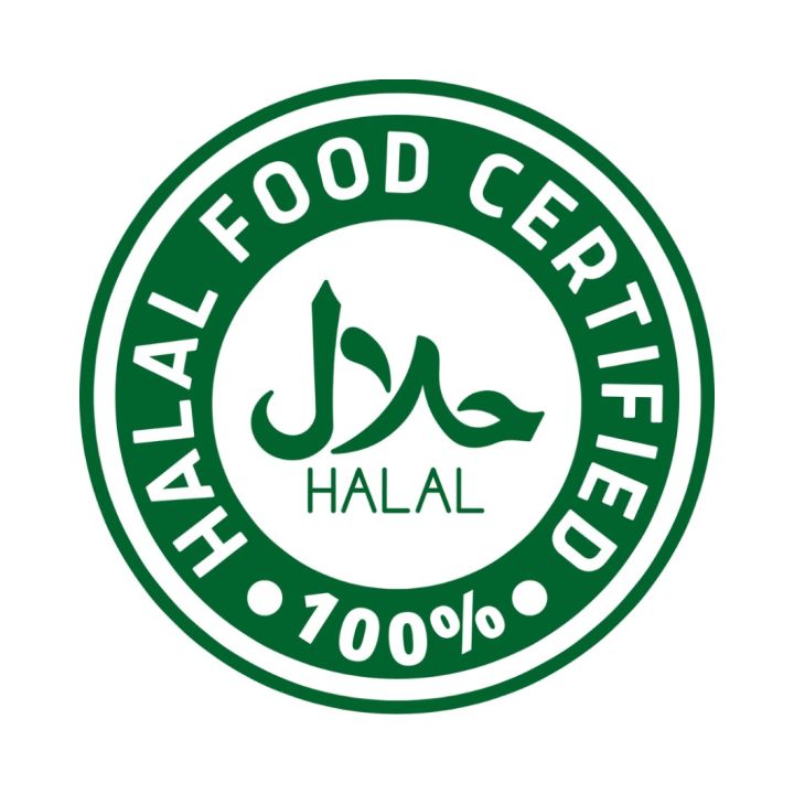 100% Halal Food Certified - Sign Sticker - 6 Inch X 6 Inch | Daraz.lk