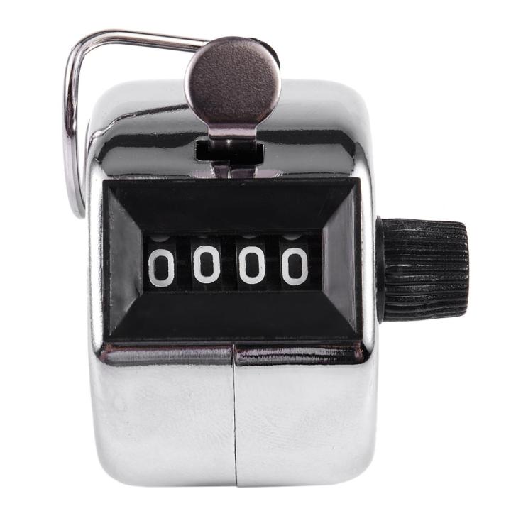 4 Digit Number Clicker Golf Hand Tally Click Counter Silver | Daraz.lk