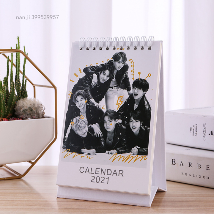 【BestGO】KPOP BTS Desk Calendar Bangtan Boys Album Photos Calendar Home ...