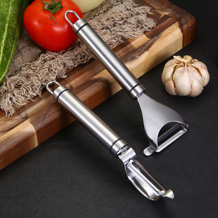 Stainless Steel Dual-Use Potato Peeler Carrots Peeling Fruit Cutter ...