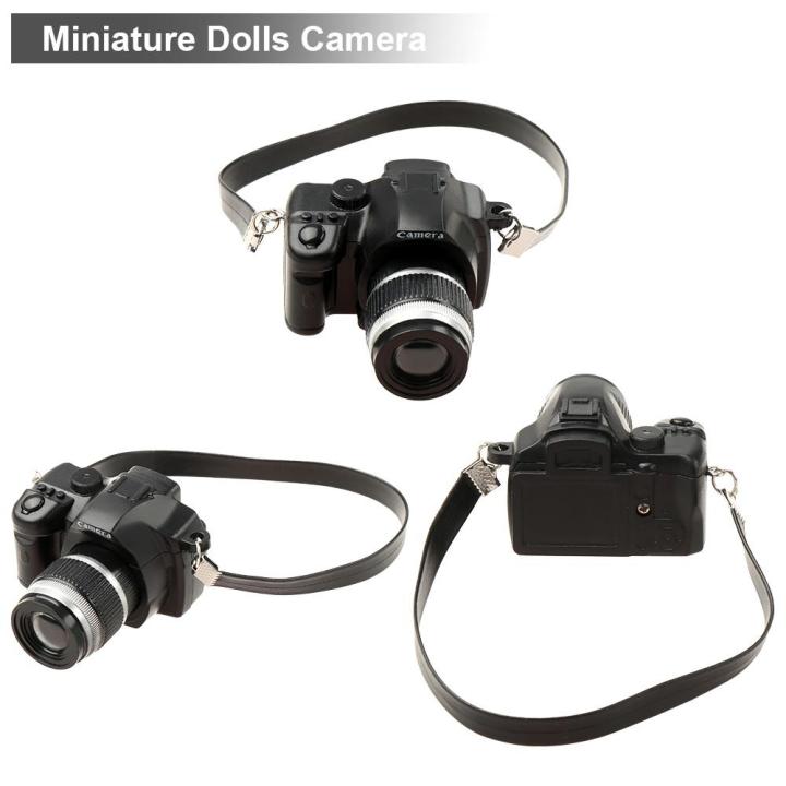 Fashion Mini SLR Kids Toys Miniature Dolls Camera With Black Belt ...