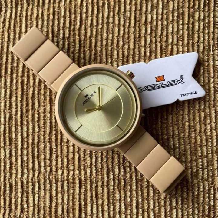 Xenlex Luxury Stainless Steel With Rubber Watch Chain Quartz Analog ...